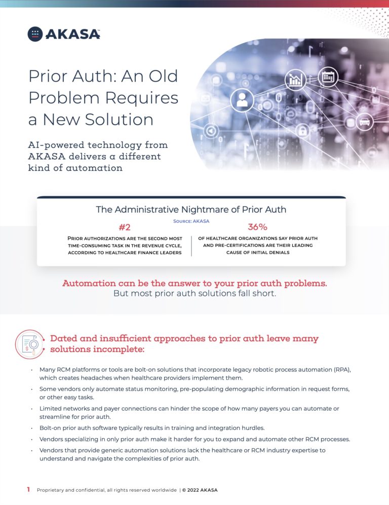 Prior Auth: An Old Problem Requires a New Solution | AKASA